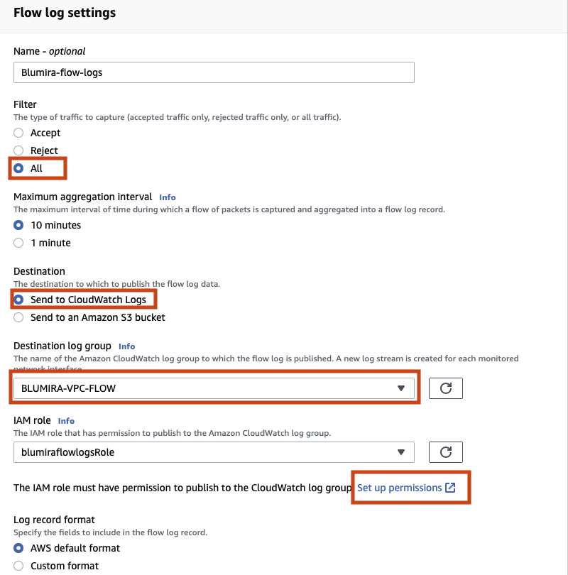 Integrating with AWS VPC Flow Logs – Blumira Support