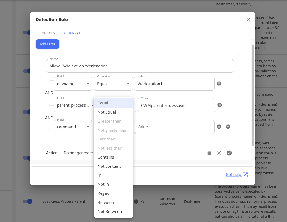 Using Detection Filters to customize detections – Blumira Support