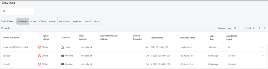 Managing your Blumira Agent devices – Blumira Support